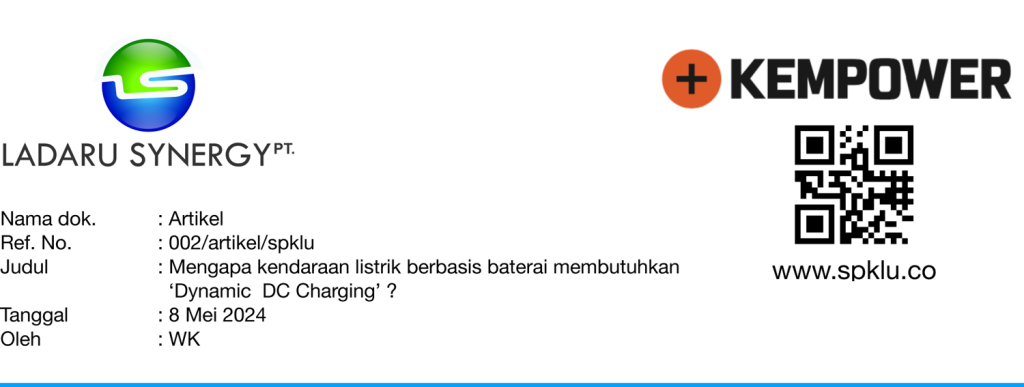Mengapa kendaraan listrik berbasis baterai membutuhkan 'Dynamic DC Charging' ? - SPKLU